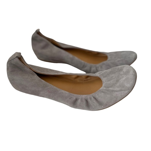J. Crew Factory | Shoes | Jcrew Factory Scrunch Suede Ballet Flats ...
